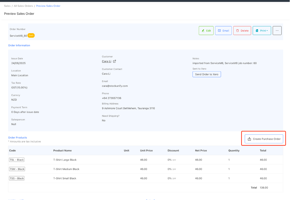 Docs Servicem8 Integration