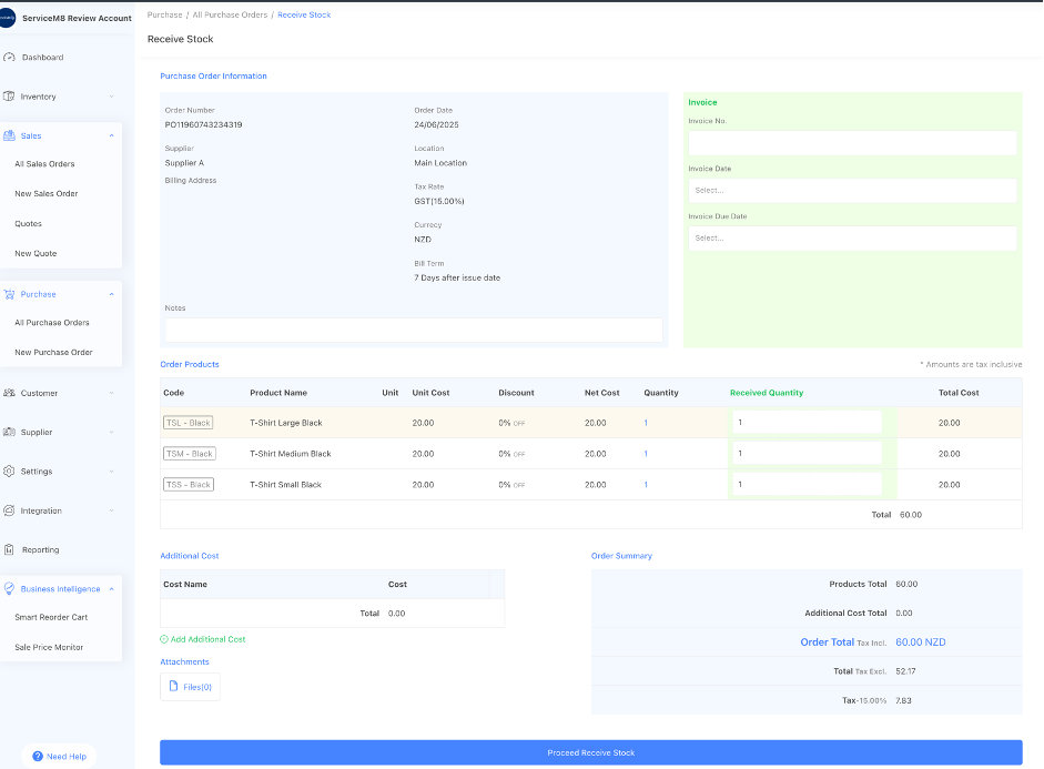 Docs Servicem8 Integration